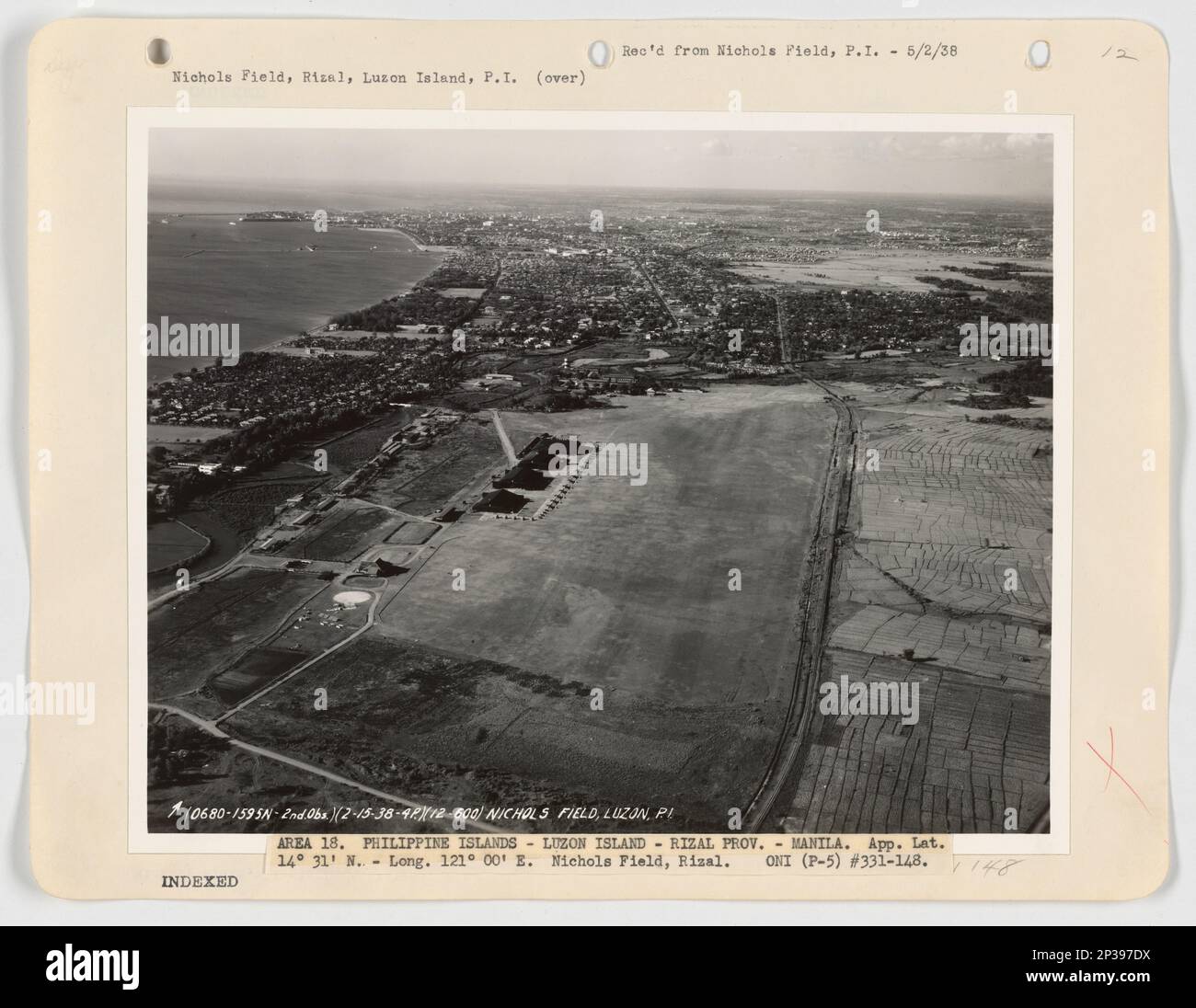 Landing Fields - Philippines - Nichols Field, Aerial Photograph Stock ...