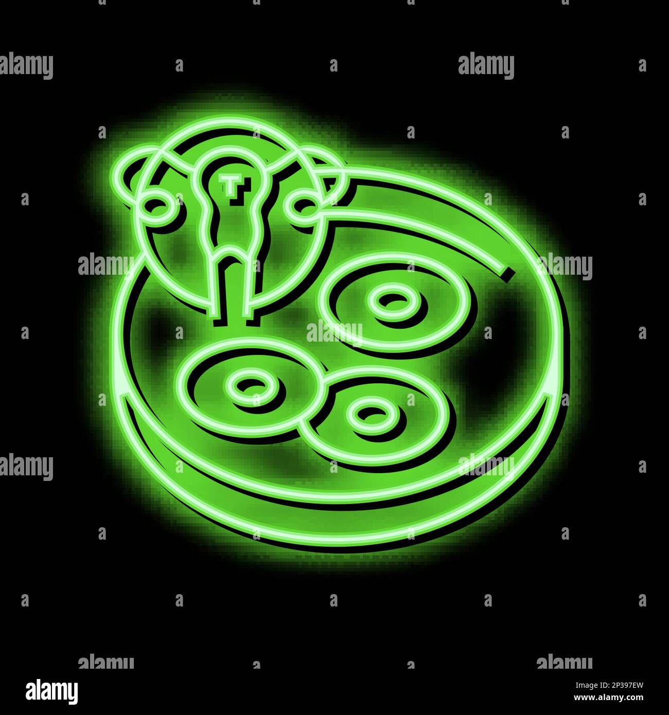 egg cell preparation neon glow icon illustration Stock Vector Image ...