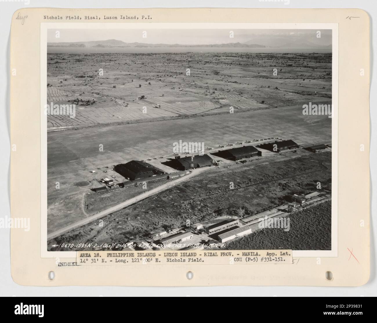 Landing Fields - Philippines - Nichols Field, Aerial Photograph Stock ...