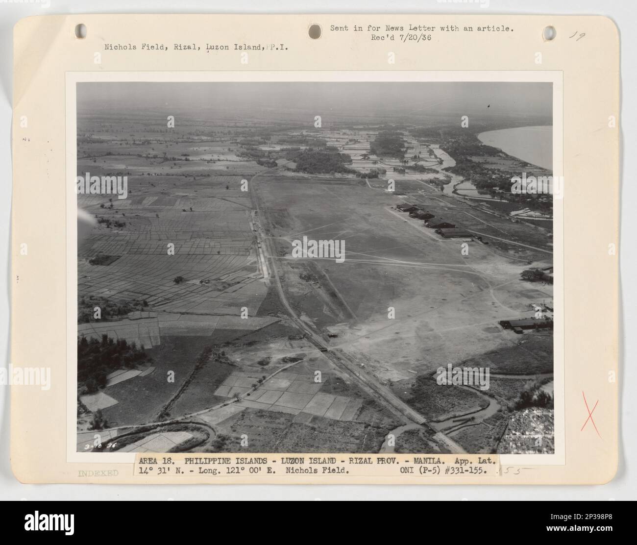 Landing Fields - Philippines - Nichols Field, Aerial Photograph Stock ...