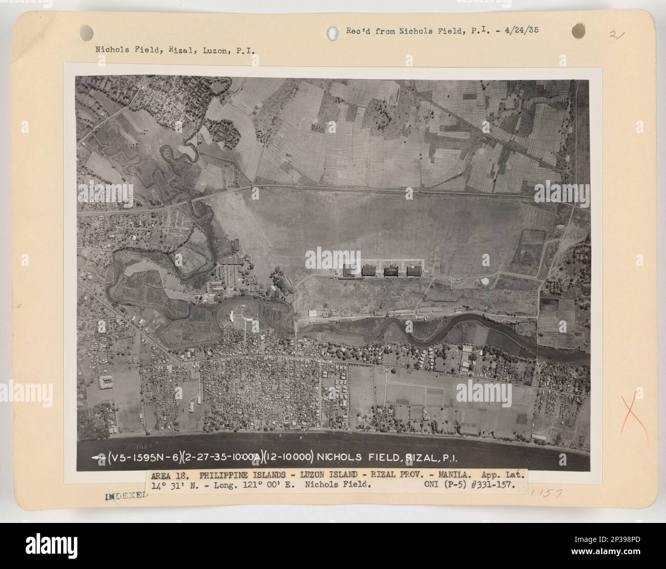 Landing Fields - Philippines - Nichols Field, Aerial Photograph Stock ...