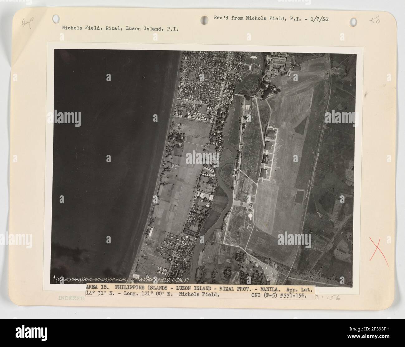 Landing Fields - Philippines - Nichols Field, Aerial Photograph Stock ...