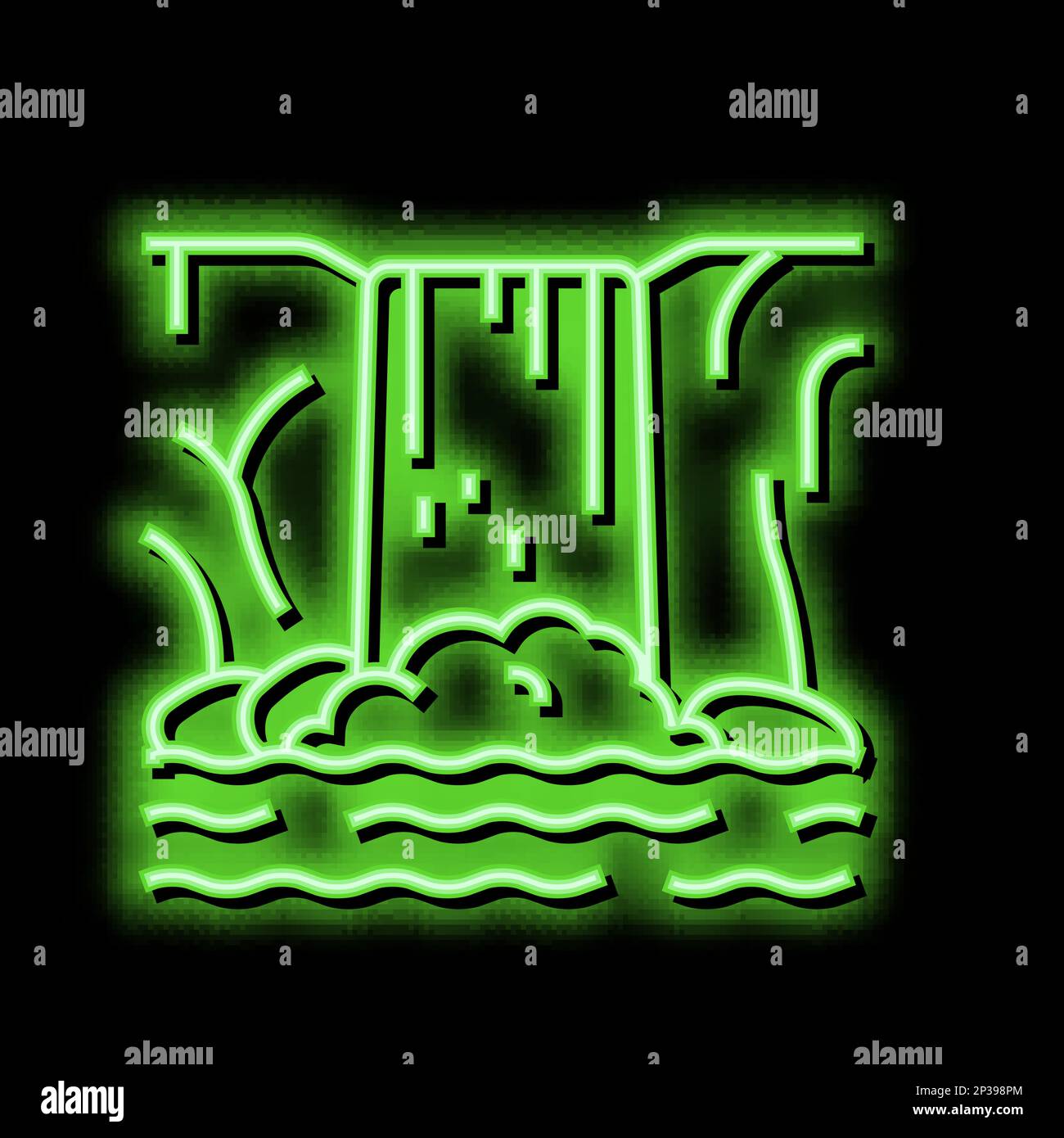 Waterfall aquarium Stock Vector Images - Alamy