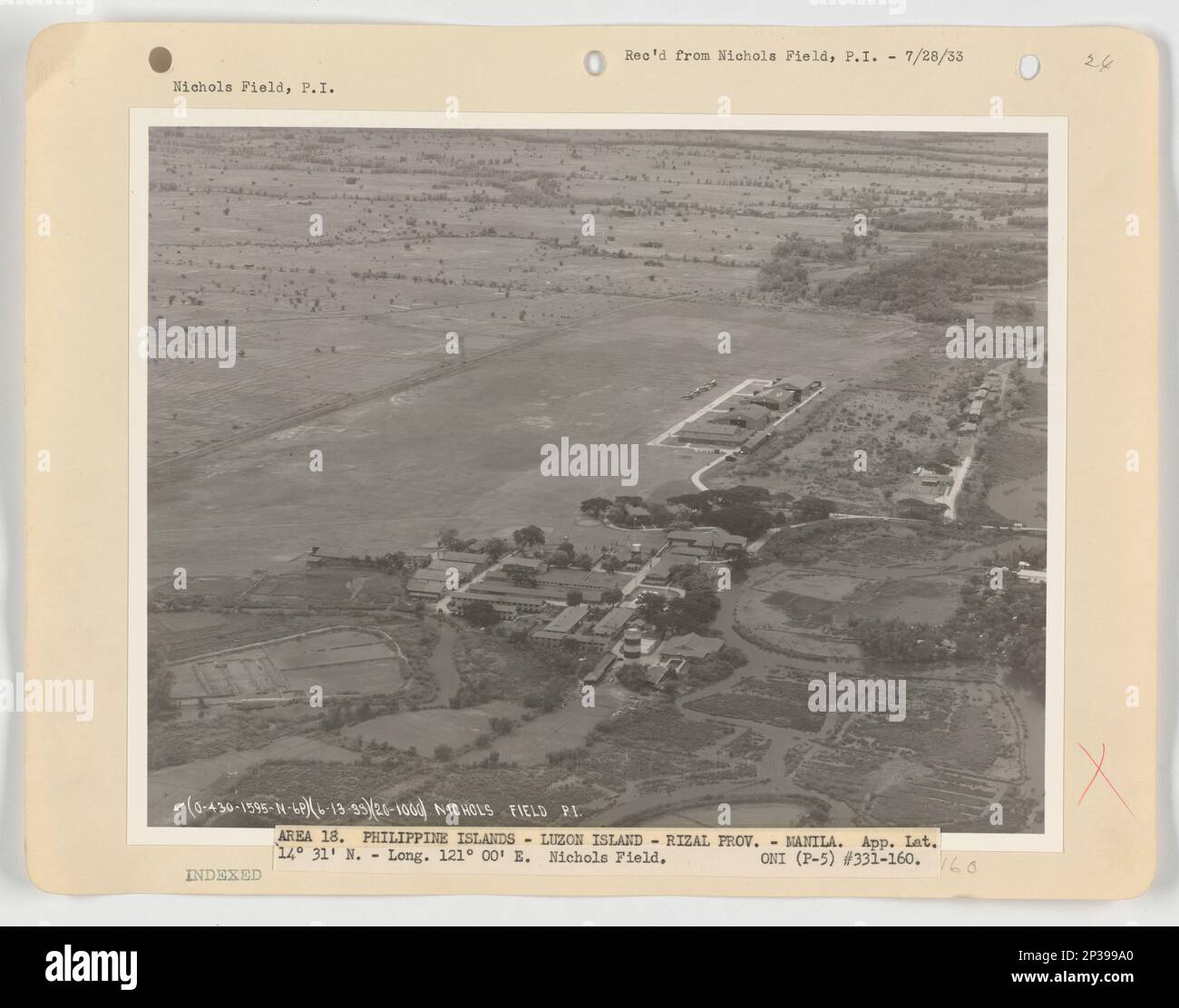Landing Fields - Philippines - Nichols Field, Aerial Photograph Stock ...