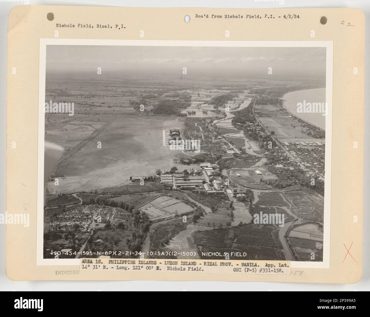 Landing Fields - Philippines - Nichols Field, Aerial Photograph Stock ...