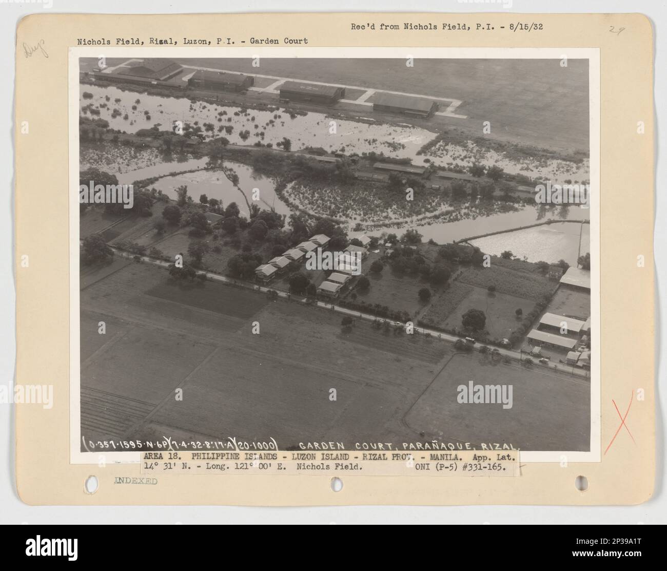 Landing Fields - Philippines - Nichols Field, Aerial Photograph Stock ...