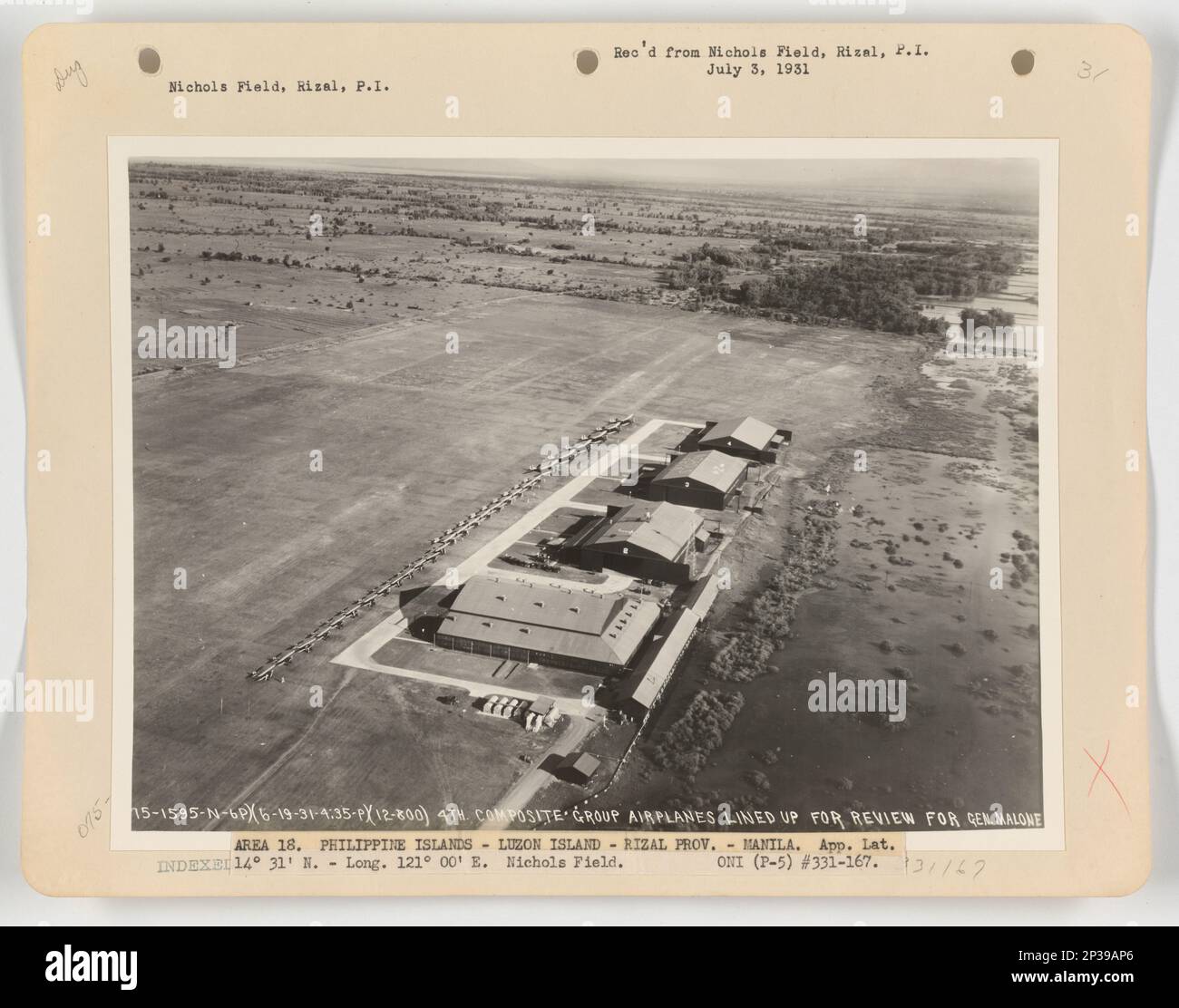 Landing Fields - Philippines - Nichols Field, Aerial Photograph Stock ...