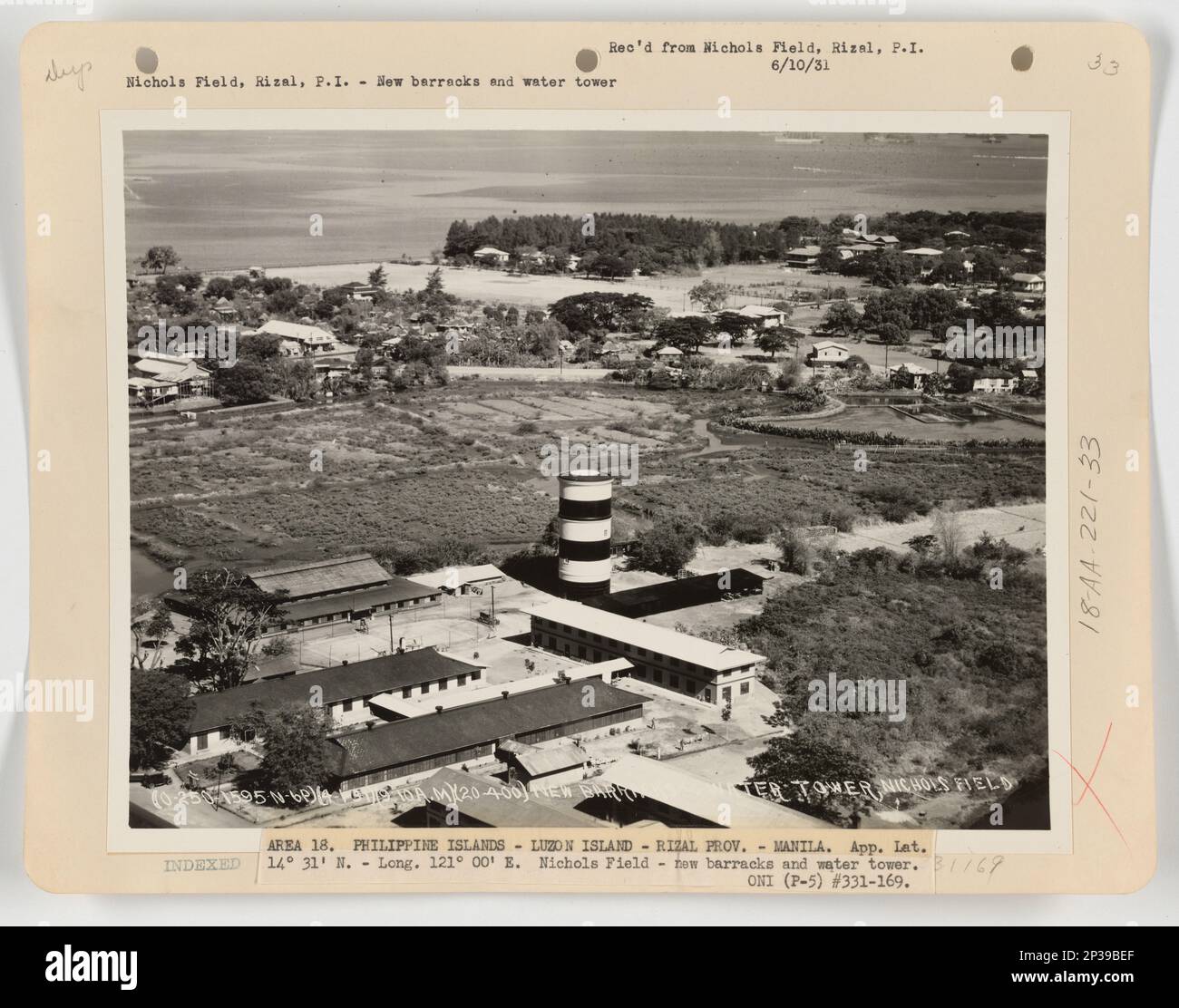 Landing Fields - Philippines - Nichols Field, Aerial Photograph Stock ...
