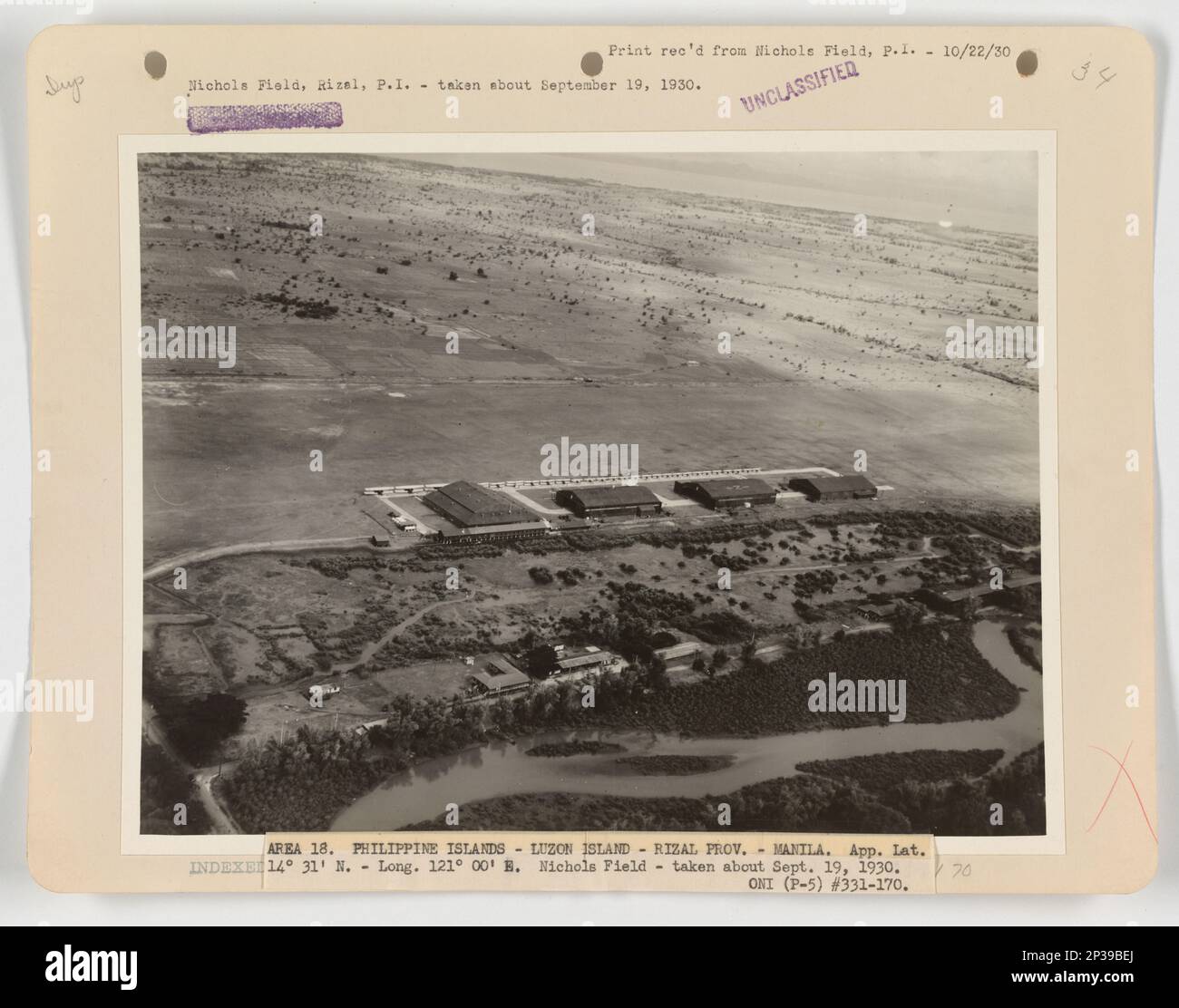 Landing Fields - Philippines - Nichols Field, Aerial Photograph Stock ...