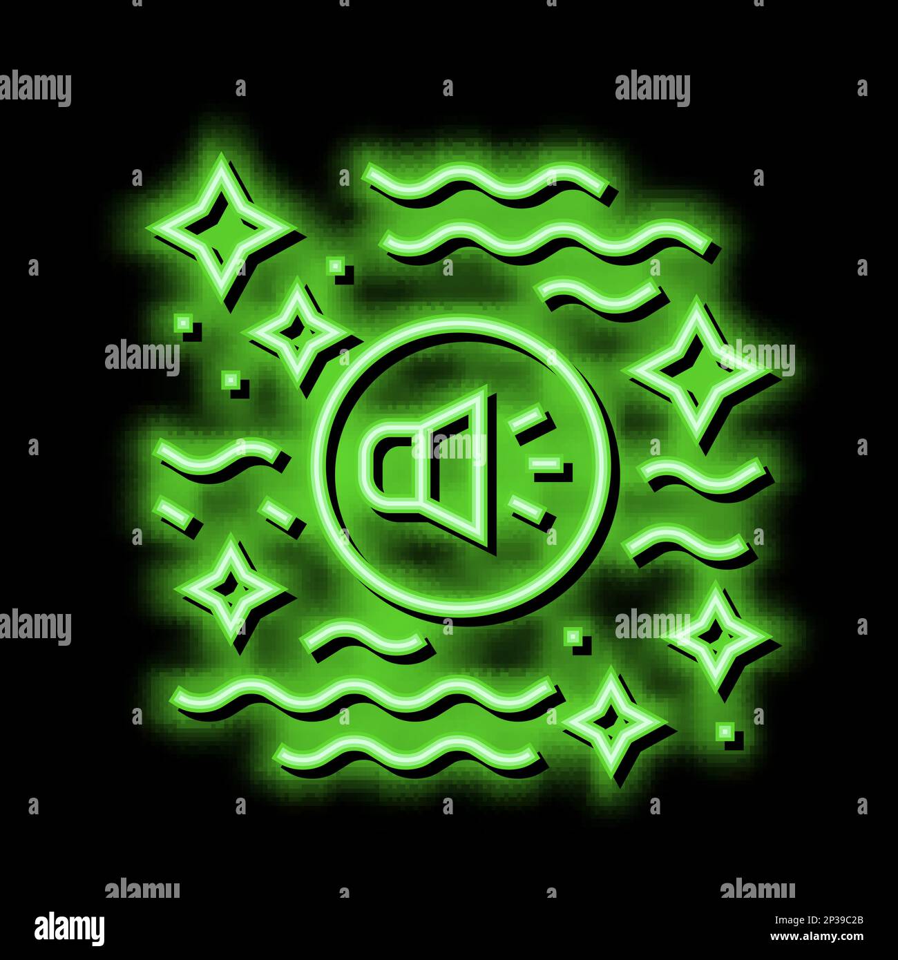 futuristic music neon glow icon illustration Stock Vector Image & Art ...