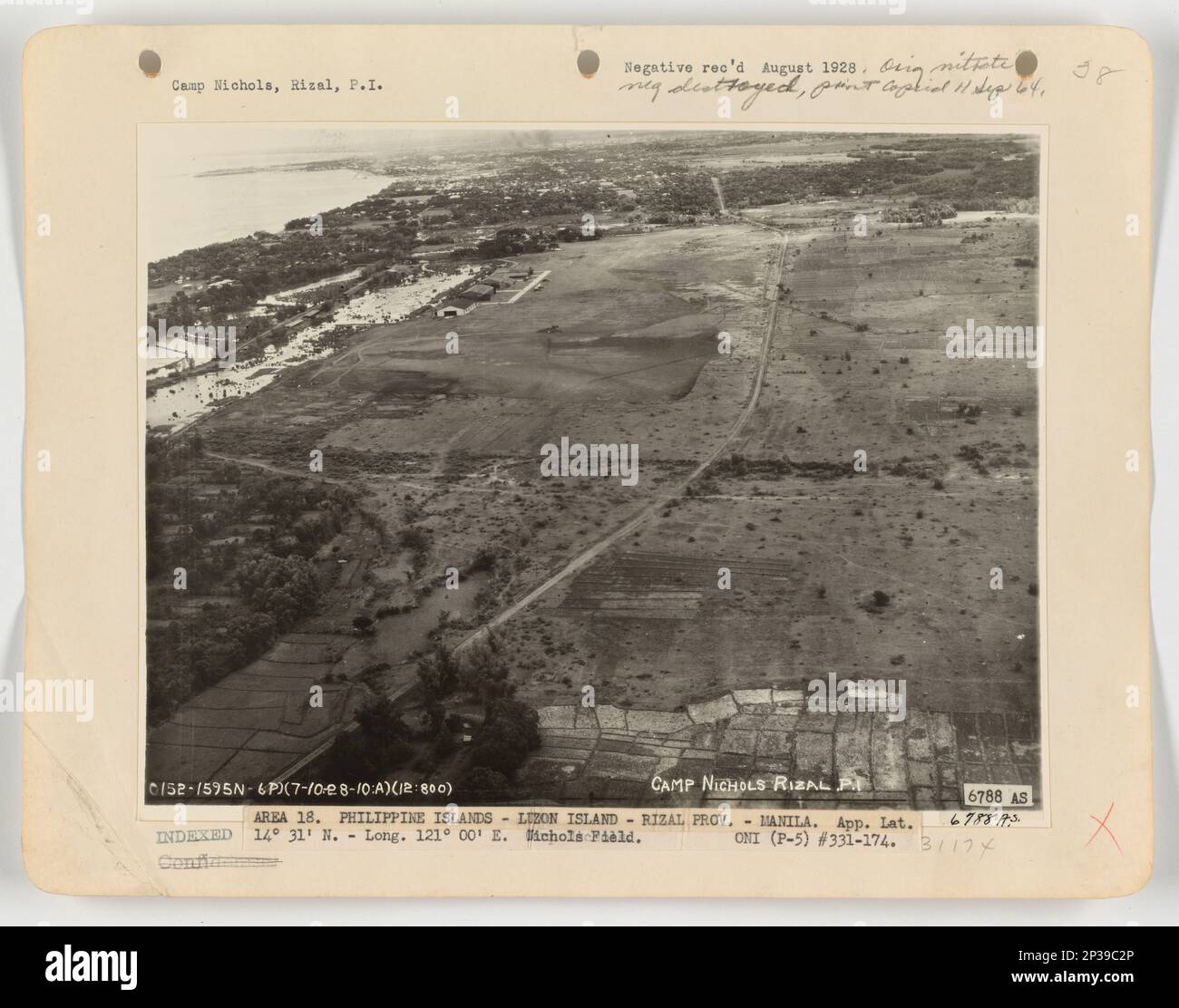 Landing Fields - Philippines - Nichols Field, Aerial Photograph Stock ...