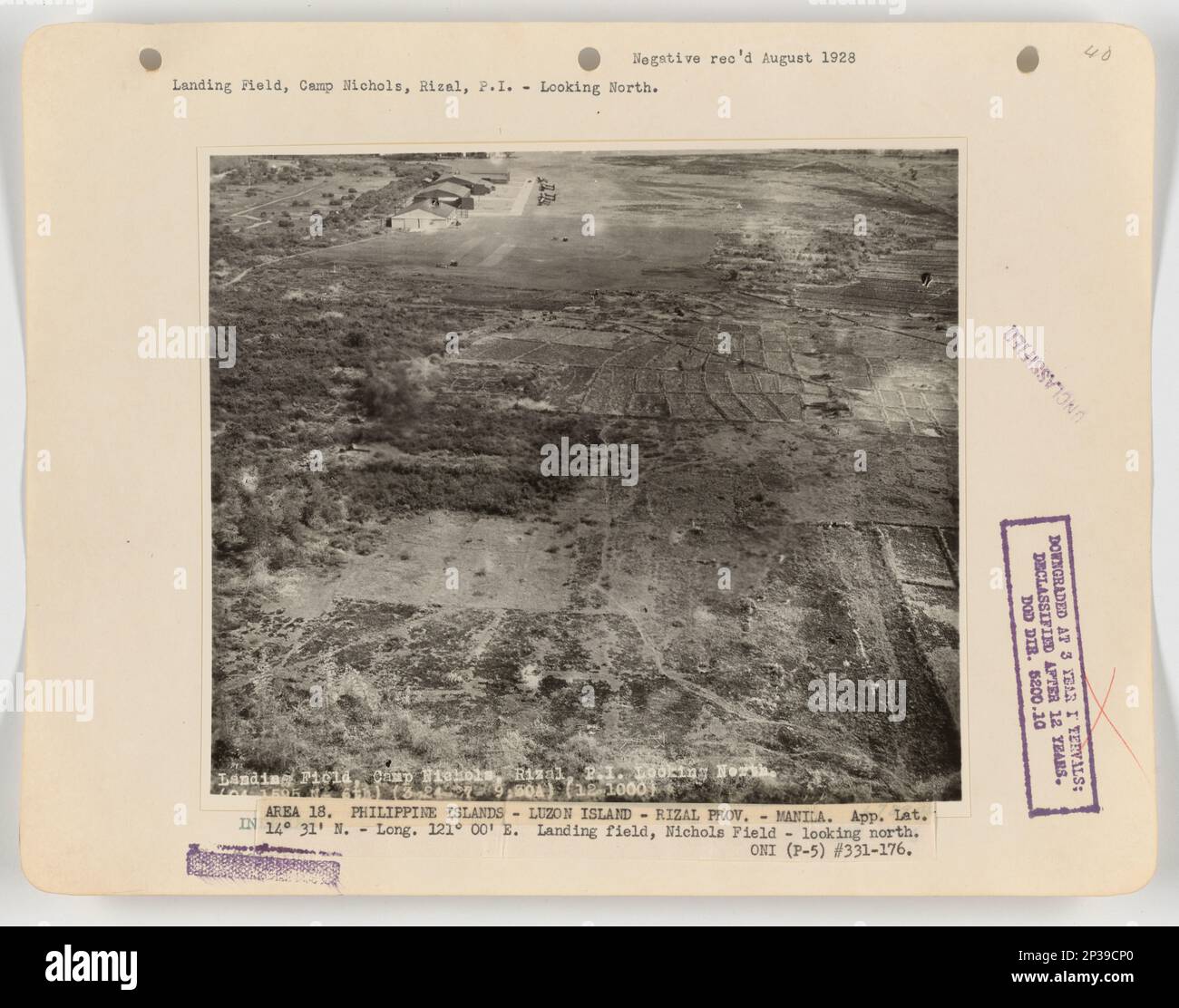 Landing Fields - Philippines - Nichols Field, Aerial Photograph Stock ...