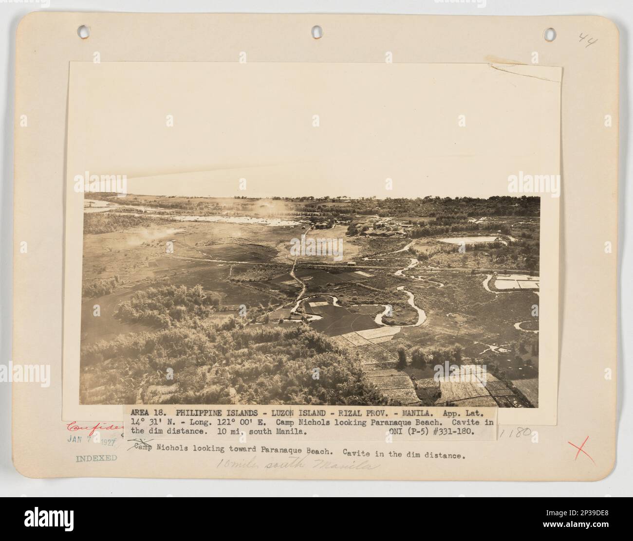 Landing Fields - Philippines - Nichols Field, Aerial Photograph Stock ...