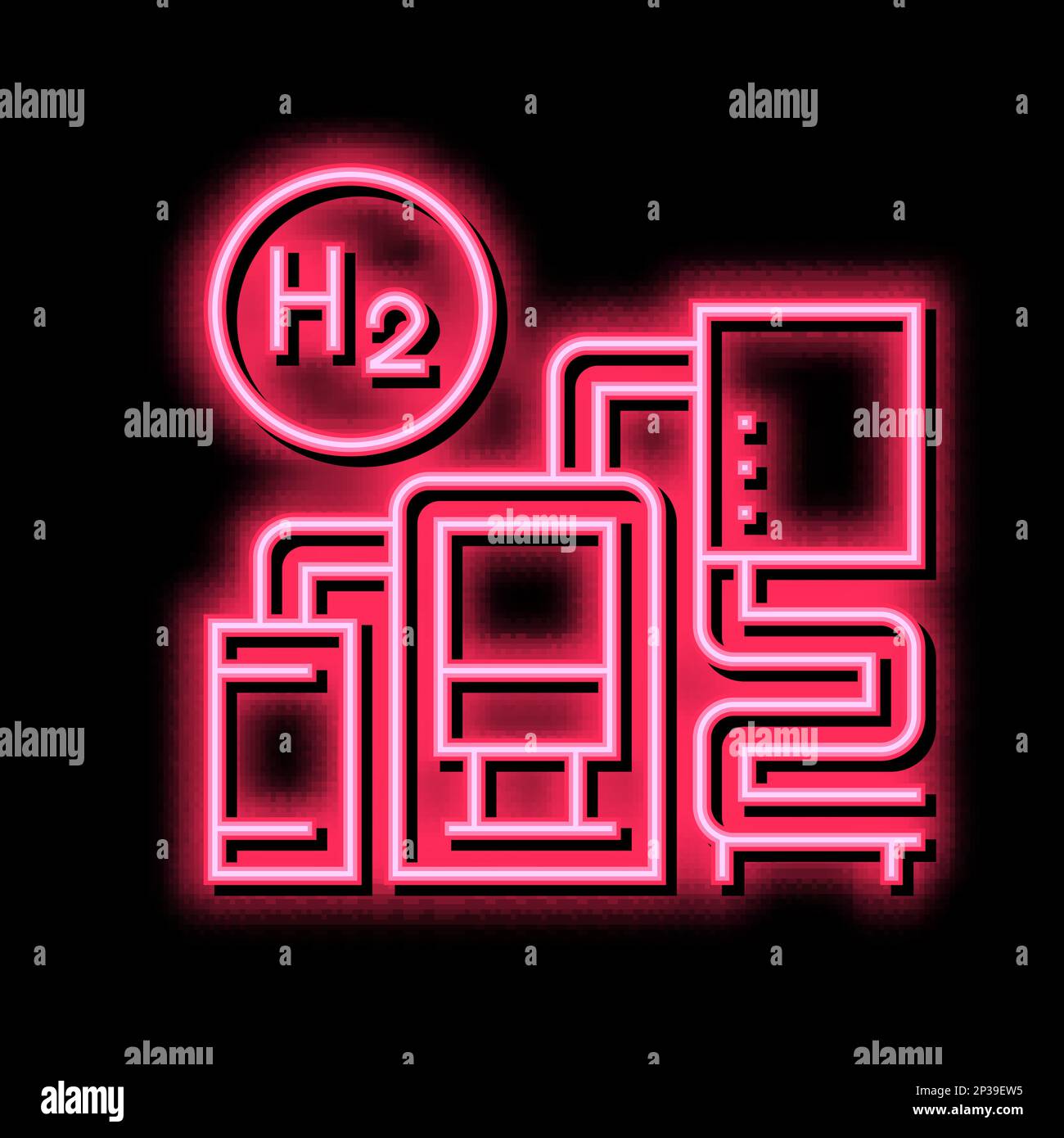 ammonia production neon glow icon illustration Stock Vector Image & Art ...
