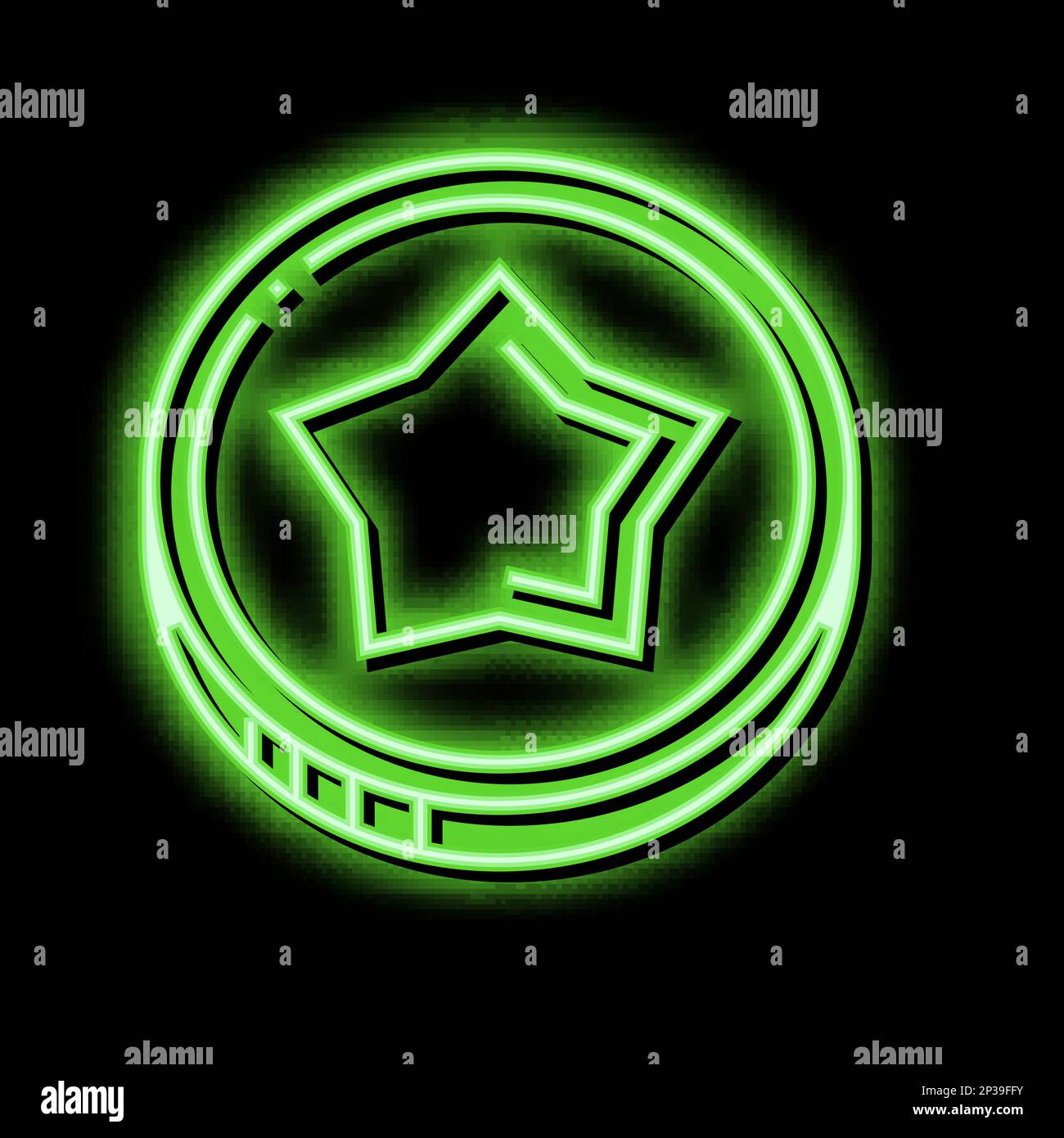 coin gambling game prize neon glow icon illustration Stock Vector Image ...