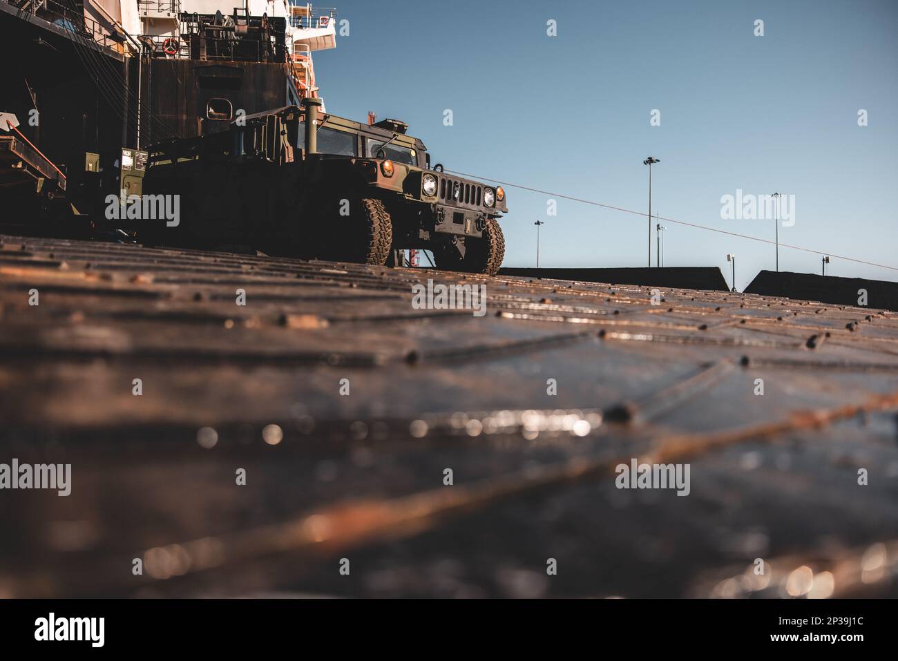 A U.S. Marine with Combat Logistics Regiment 27, 2nd Marine Logistics ...