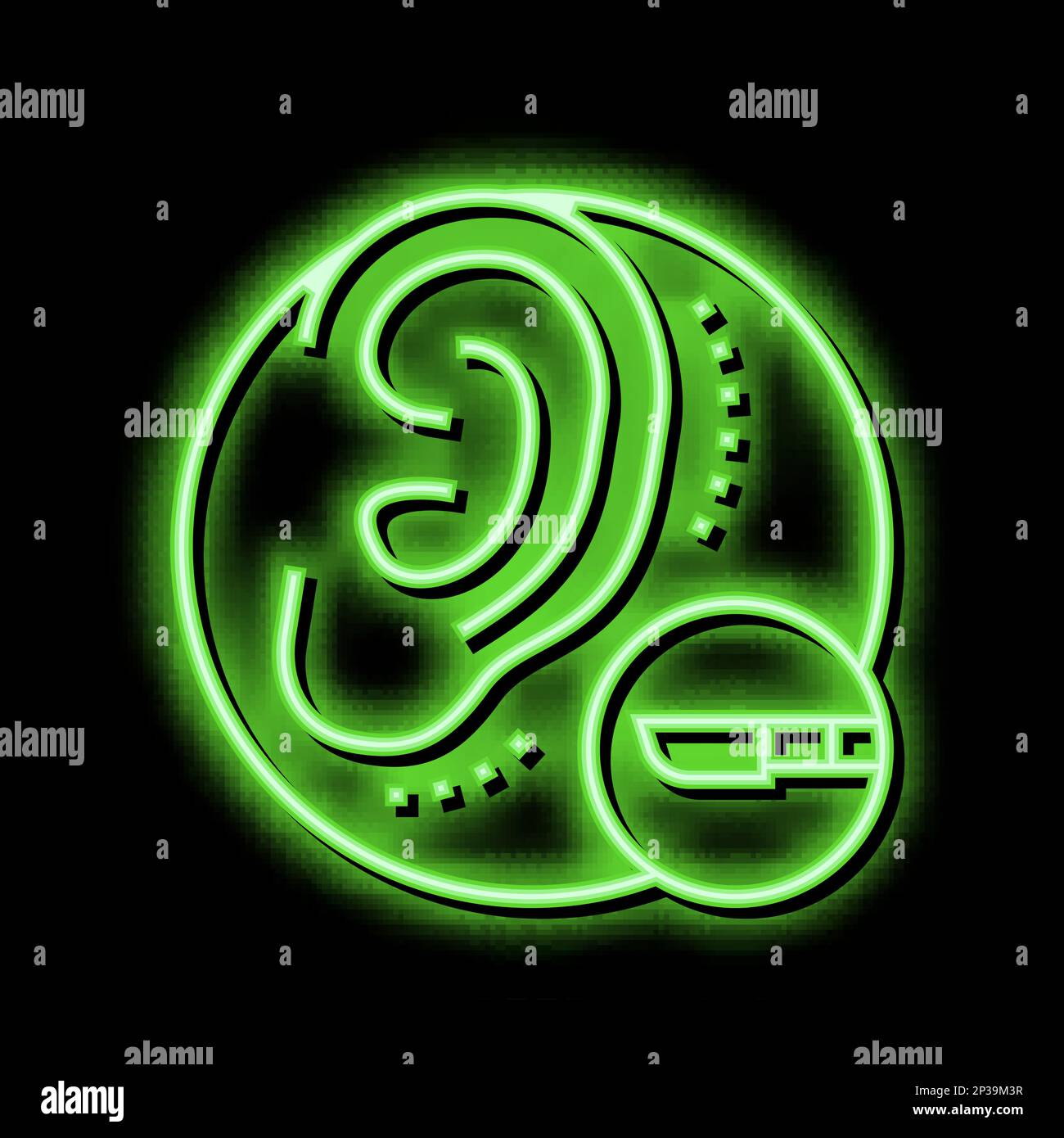 ear surgery neon glow icon illustration Stock Vector Image & Art - Alamy