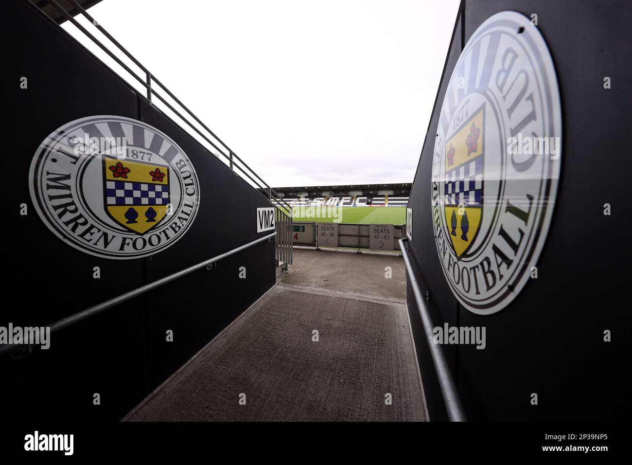 General view inside the ground ahead of the cinch Premiership match at ...