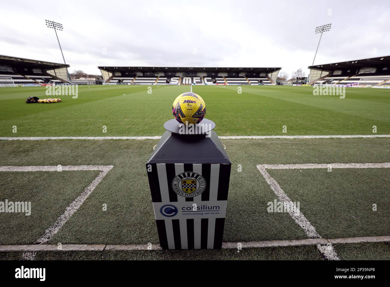 General view inside the ground ahead of the cinch Premiership match at ...