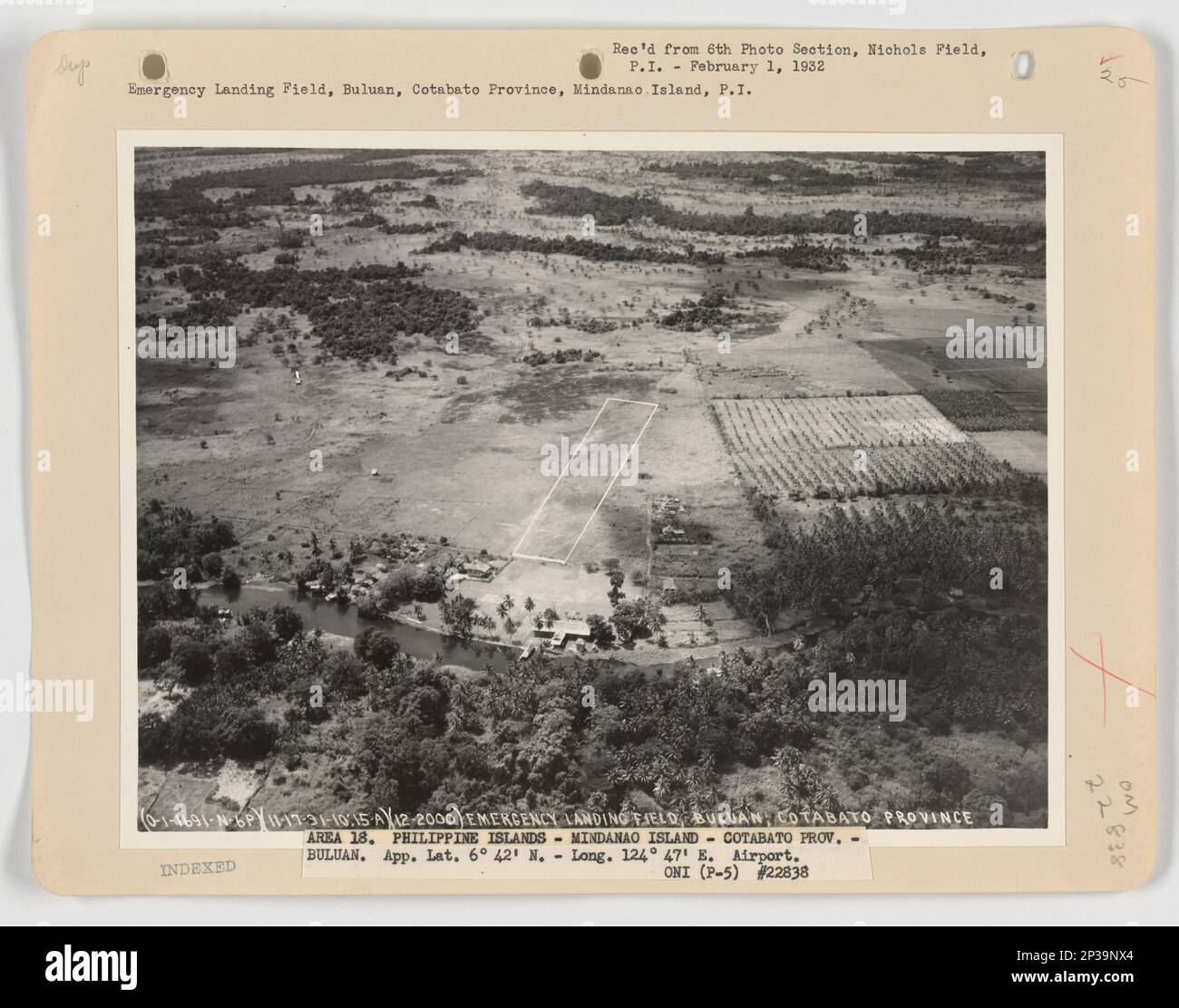 Landing Fields - Philippines - Mindanao Island, Aerial Photograph Stock ...