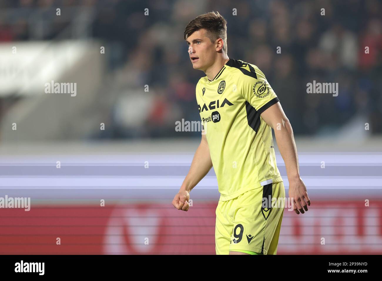 Bergamo, Italy, 4th March 2023. Jaka Bijol of Udinese Calcio looks on ...