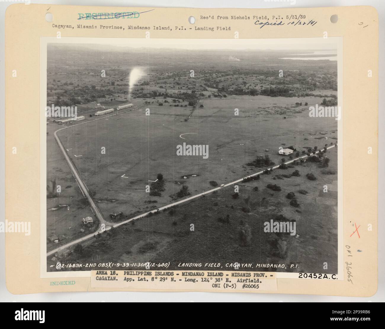 Landing Fields - Philippines - Mindanao Island, Aerial Photograph Stock ...