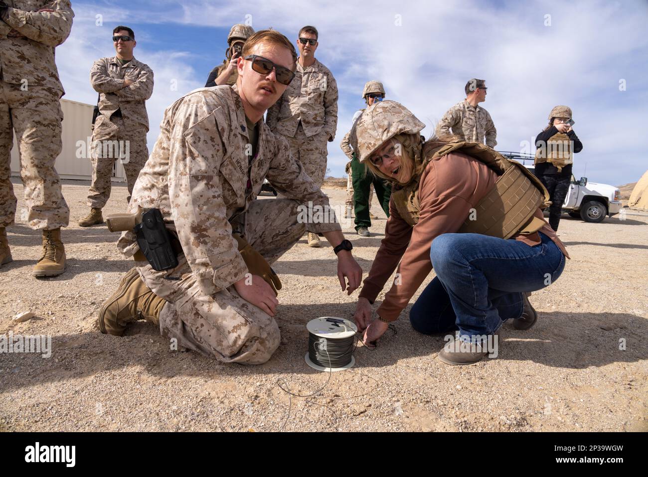 U.S. Marine Corps Sgt. Austin F. Howard, explosive ordnance disposal ...