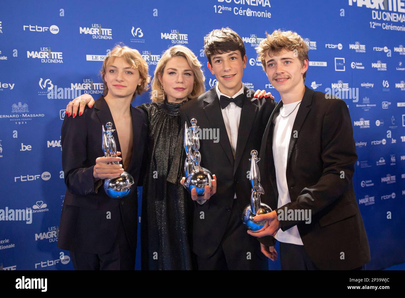 Brussels, Belgium. 05th Mar, 2023. Cast of Close : Actors Eden Dambrine ...