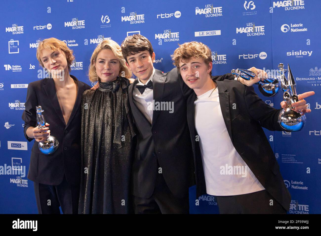 Brussels, Belgium. 05th Mar, 2023. Cast of Close : Actors Eden Dambrine ...