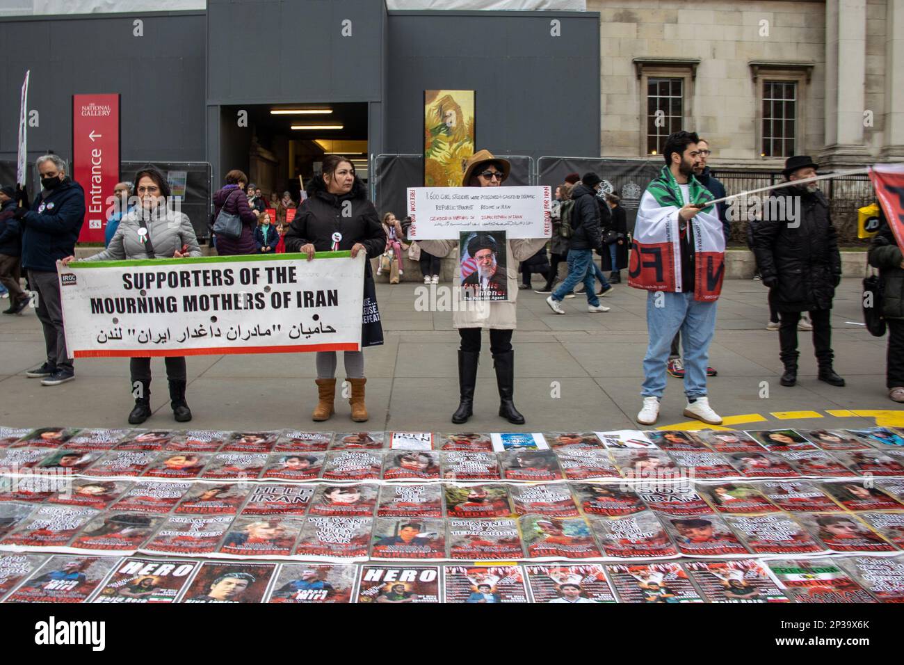 London, UK - March 4, 2023: Hundreds of Iranian-British monarchists ...