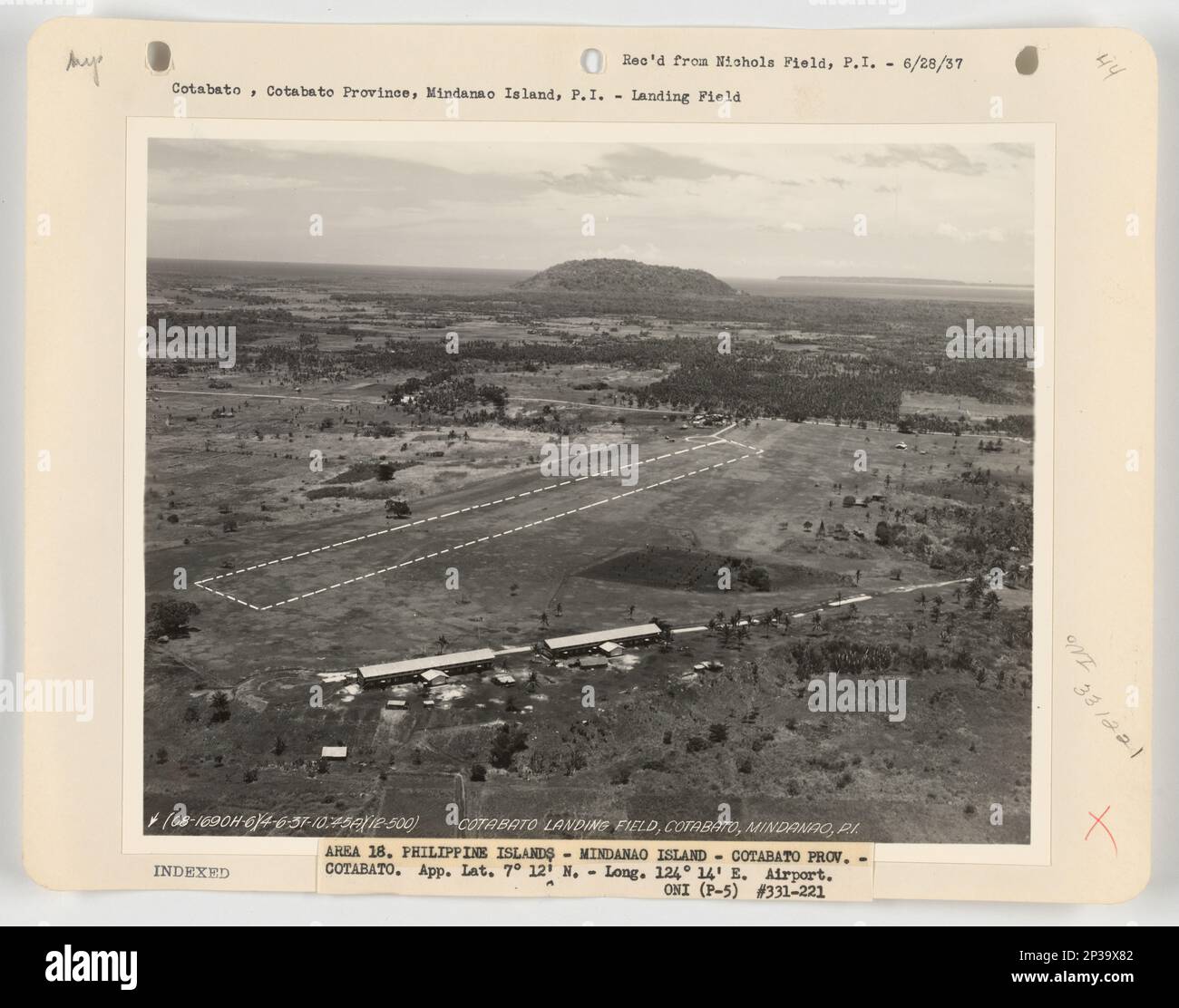 Landing Fields - Philippines - Mindanao Island, Aerial Photograph Stock ...