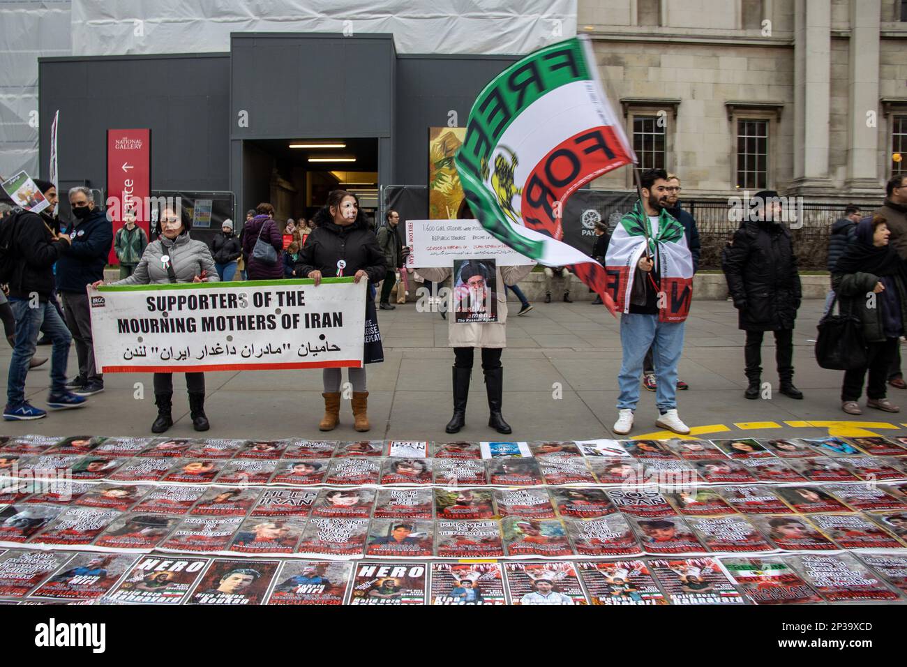 London, UK - March 4, 2023: Hundreds of Iranian-British monarchists ...