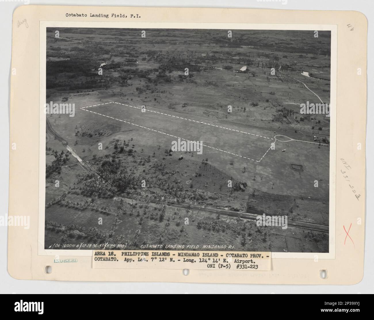 Landing Fields - Philippines - Mindanao Island, Aerial Photograph Stock ...