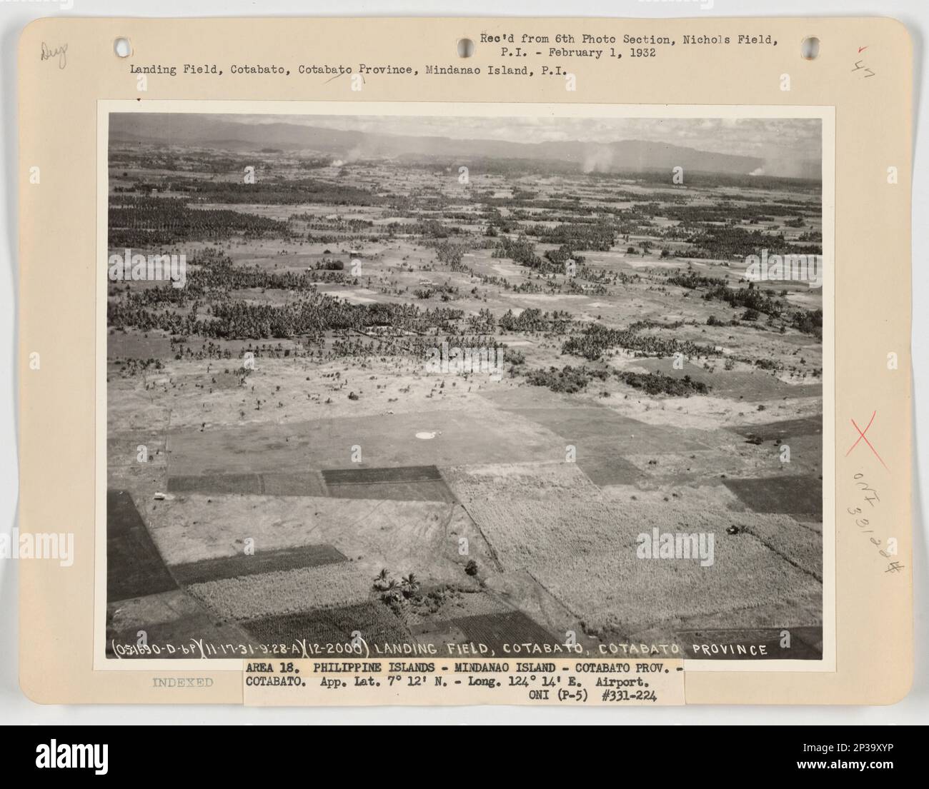 Landing Fields - Philippines - Mindanao Island, Aerial Photograph Stock ...
