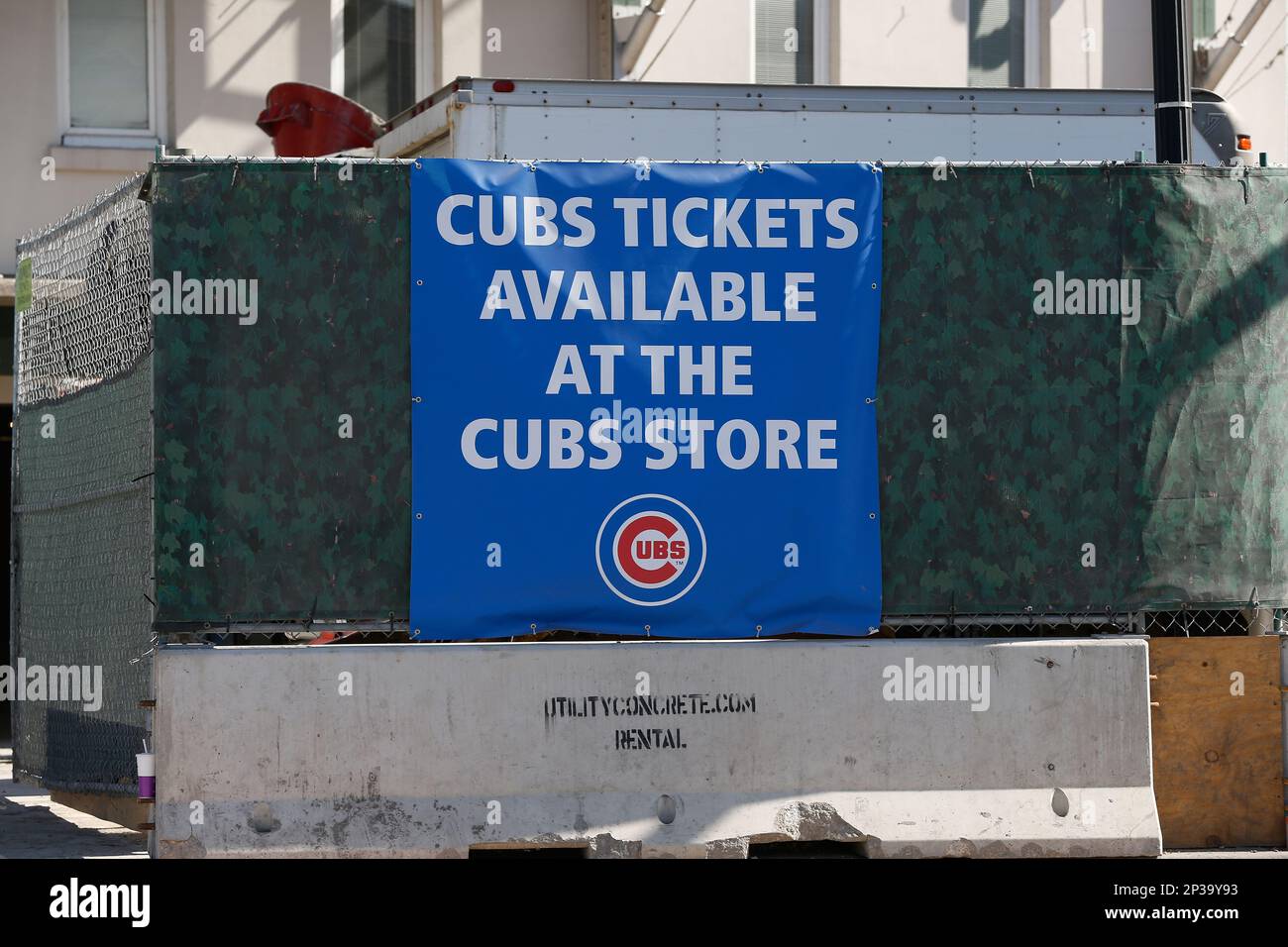 A general view of the exterior of Wrigley Field, home of the Chicago ...