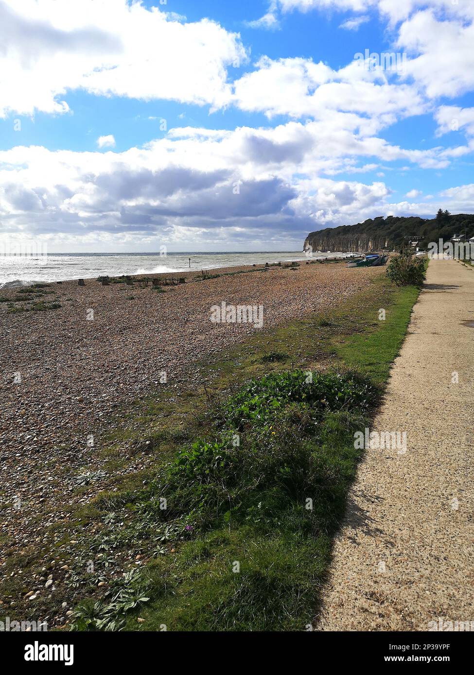 View of a shingle beach looking towards the sea Stock Photo - Alamy