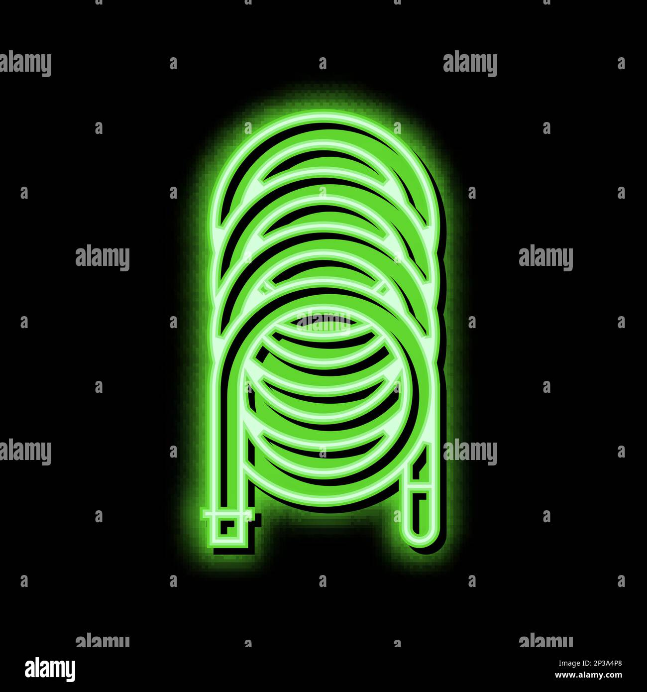 Spiral pressure air hose Stock Vector Images - Alamy