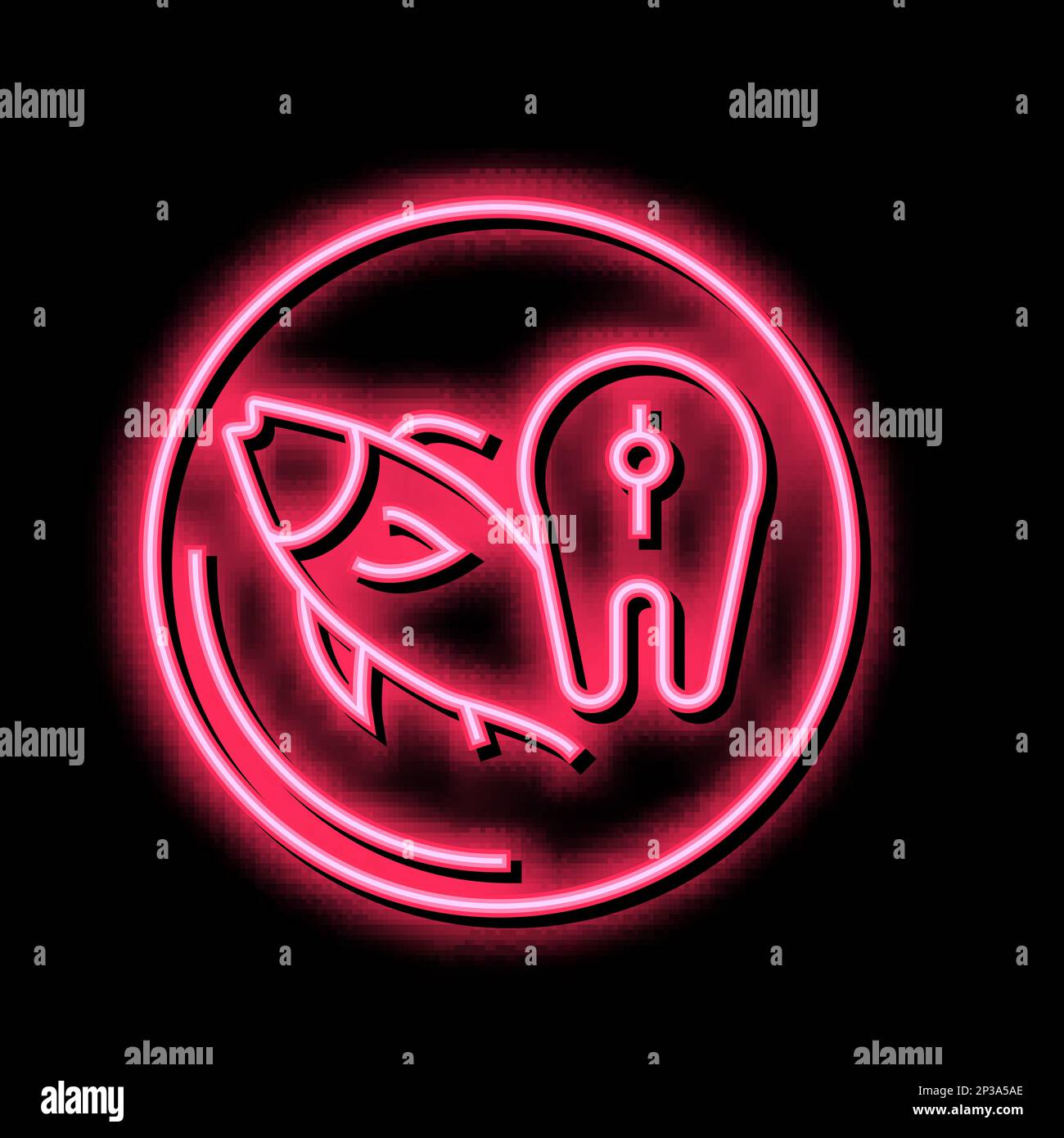 fish department store neon glow icon illustration Stock Vector Image ...