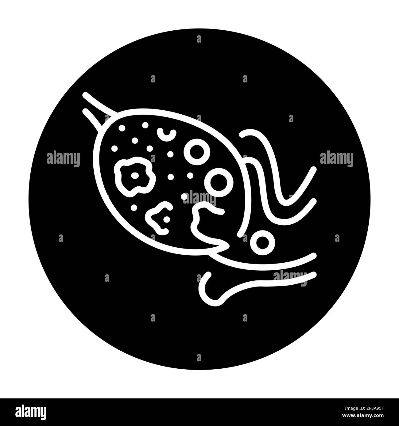 Ovulation black line icon. Fertilization. Pictogram for web page Stock ...