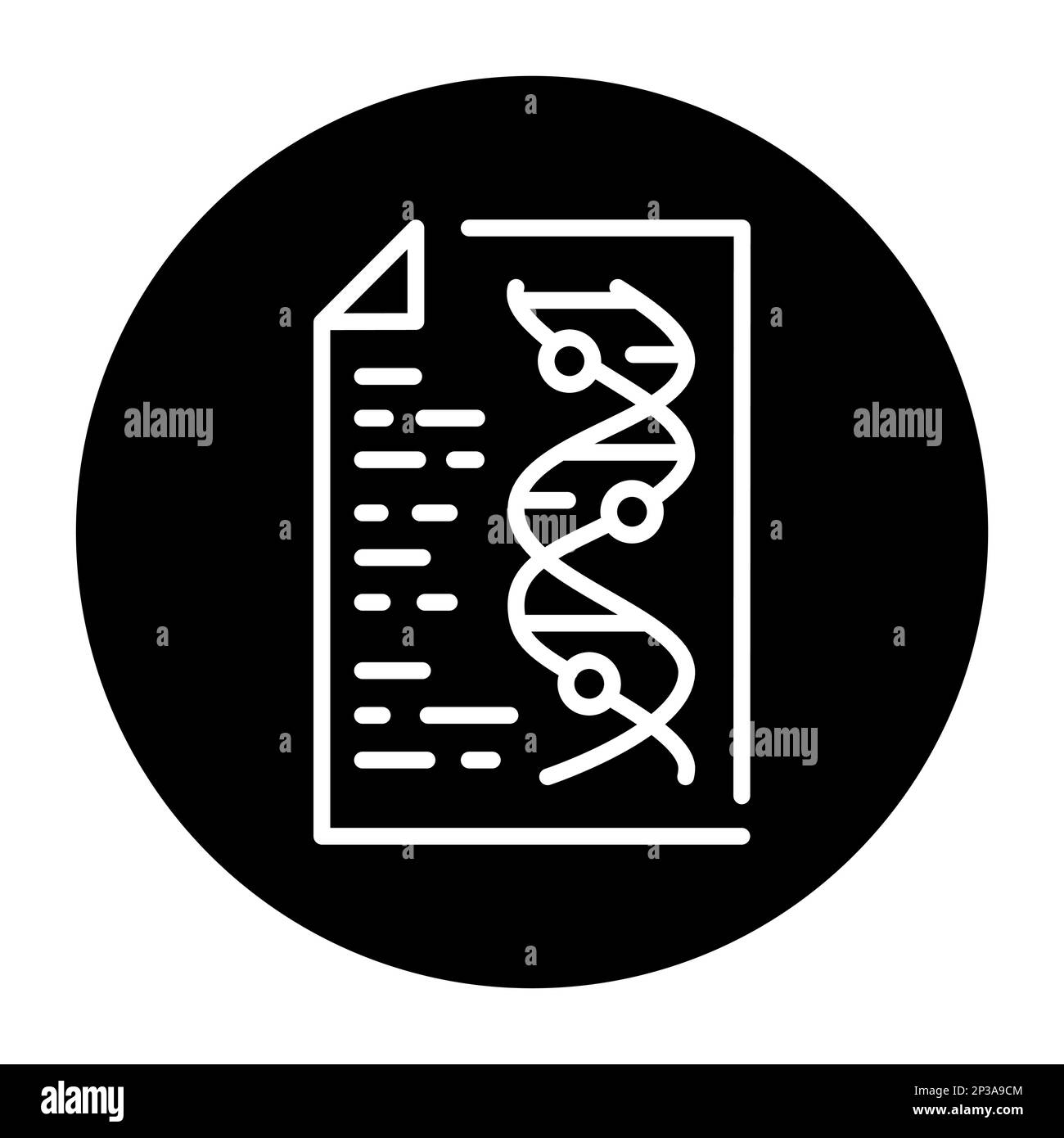 Genetic diagnosis black line icon. Fertilization. Pictogram for web ...