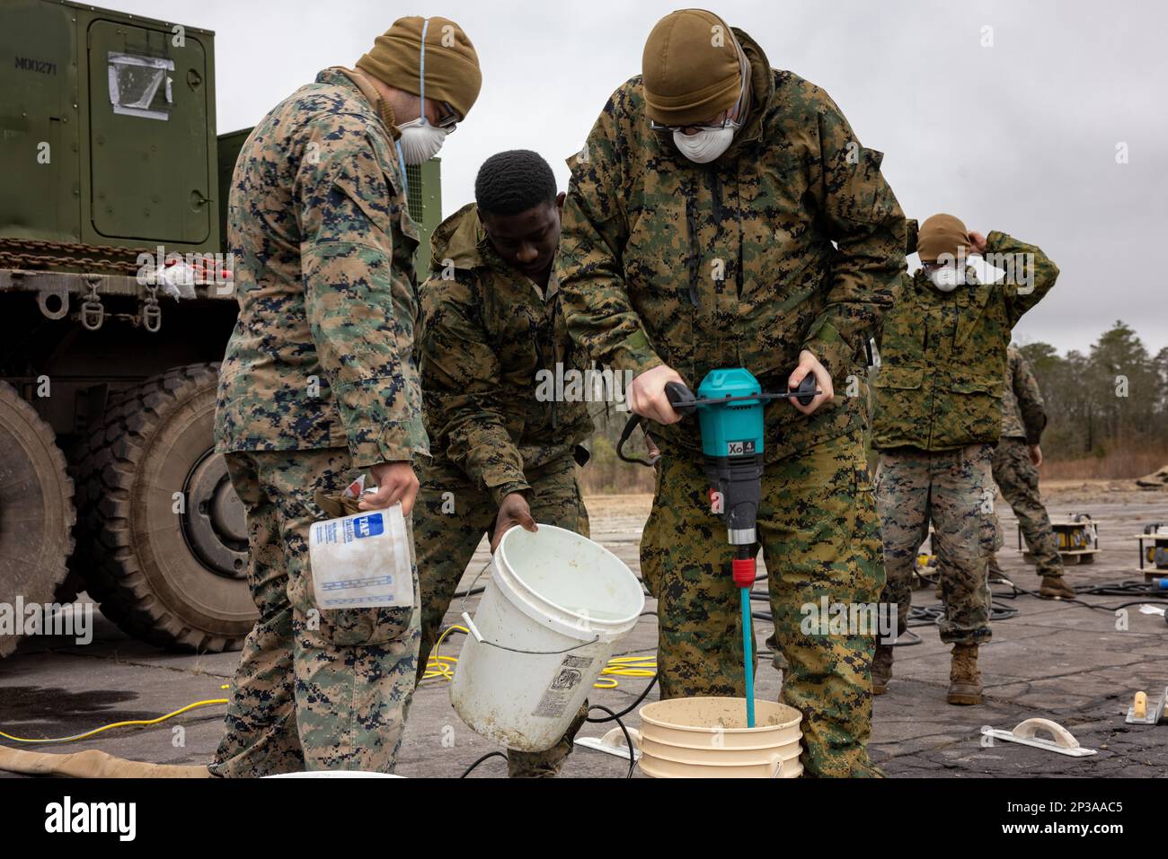 U.S. Marines with 8th Engineer Support Battalion, Combat Logistics ...