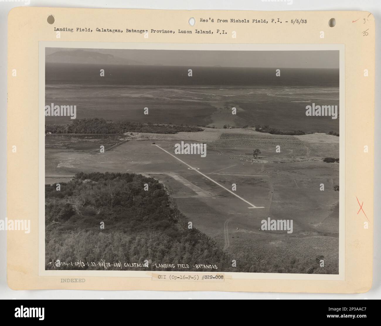 Landing Fields - Philippines - Luzon Island, Aerial Photograph Stock ...