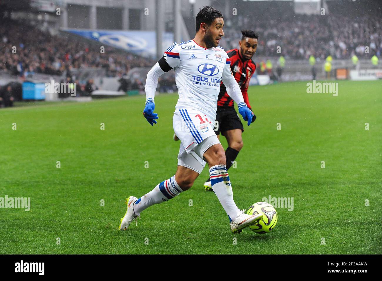 Nabil FEKIR - 21.03.2015 - Lyon / Nice - 30eme journee de Ligue 1 ...