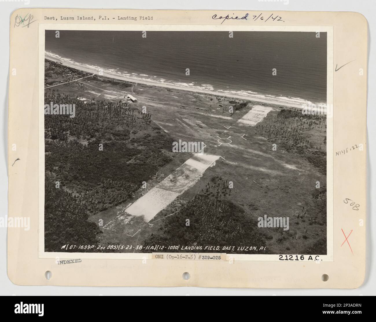 Landing Fields - Philippines - Luzon Island, Aerial Photograph Stock ...
