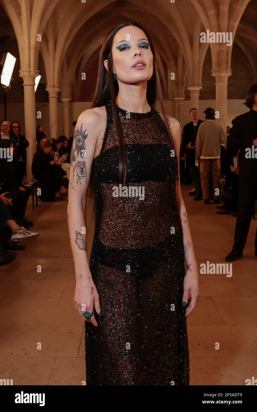 Halsey attends the Lanvin Fall/Winter 2023-2024 ready-to-wear ...