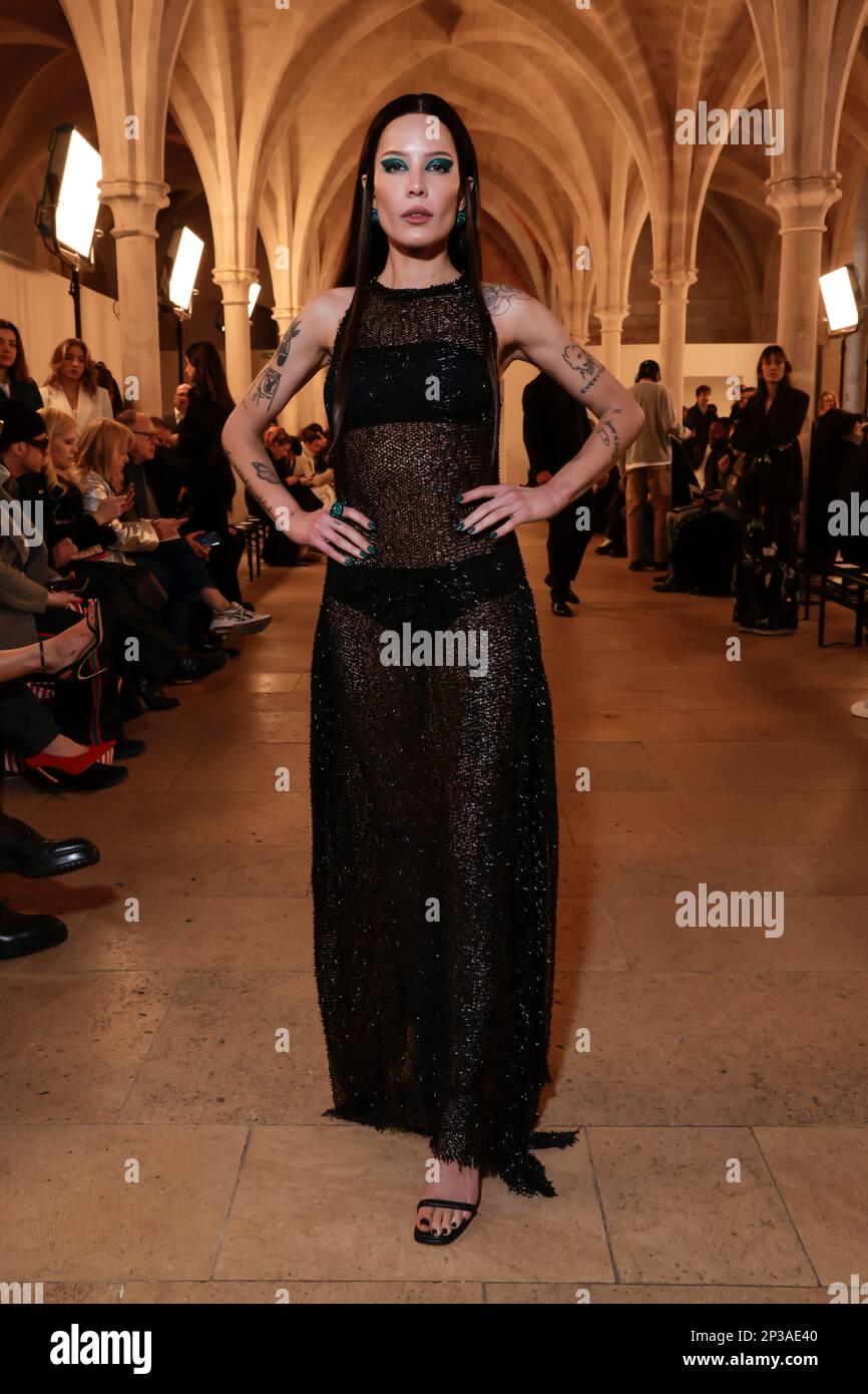 Halsey attends the Lanvin Fall/Winter 2023-2024 ready-to-wear ...
