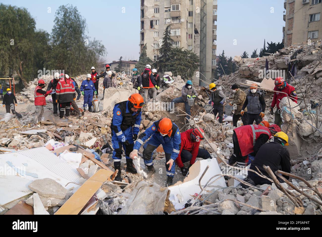 Antakya, Hatay, Turkey - February 13th, 2023: Turkey Earthquake ...