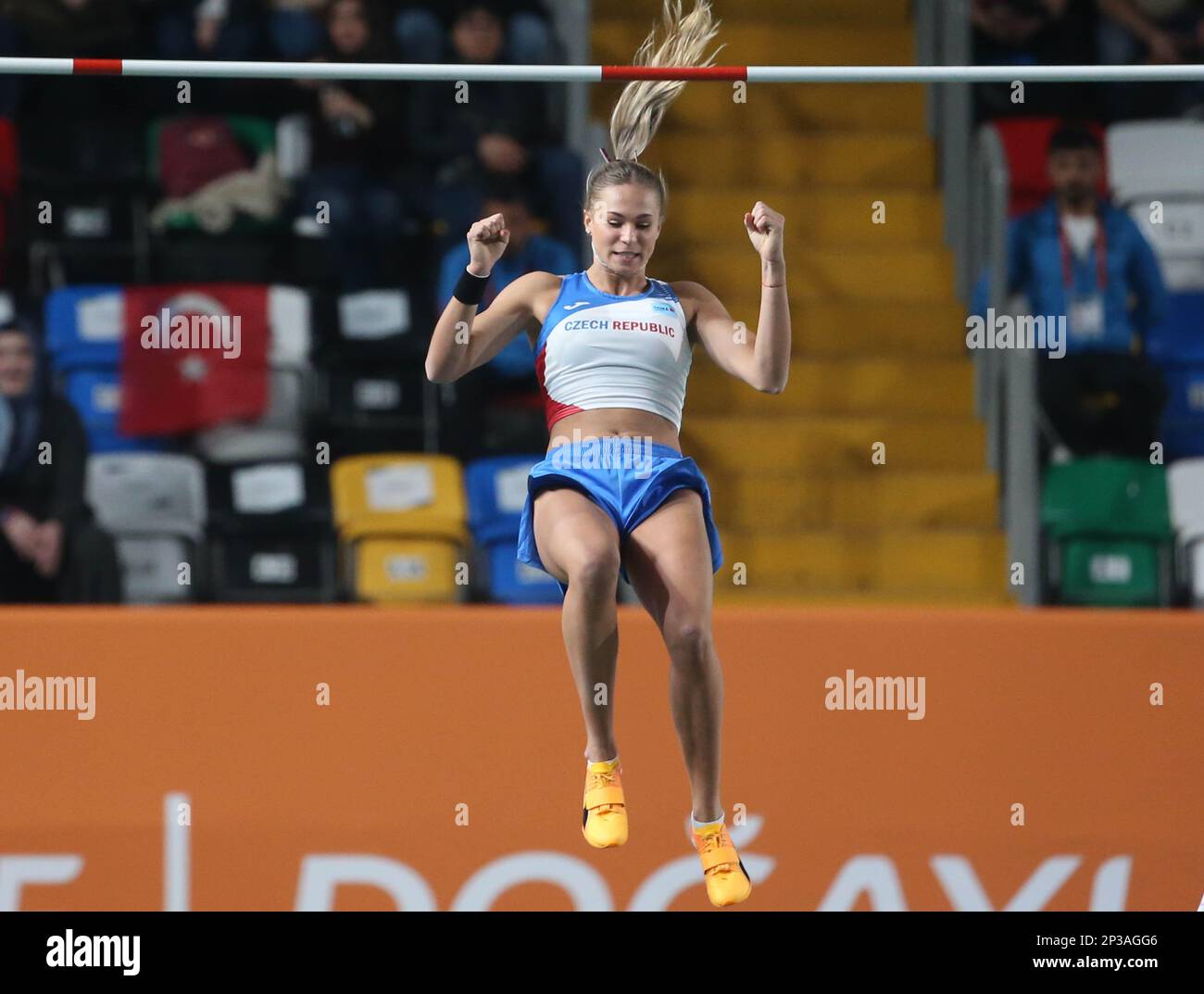 Amalie Svabikova of Czech Republic, Final Pole Vault Women during the ...