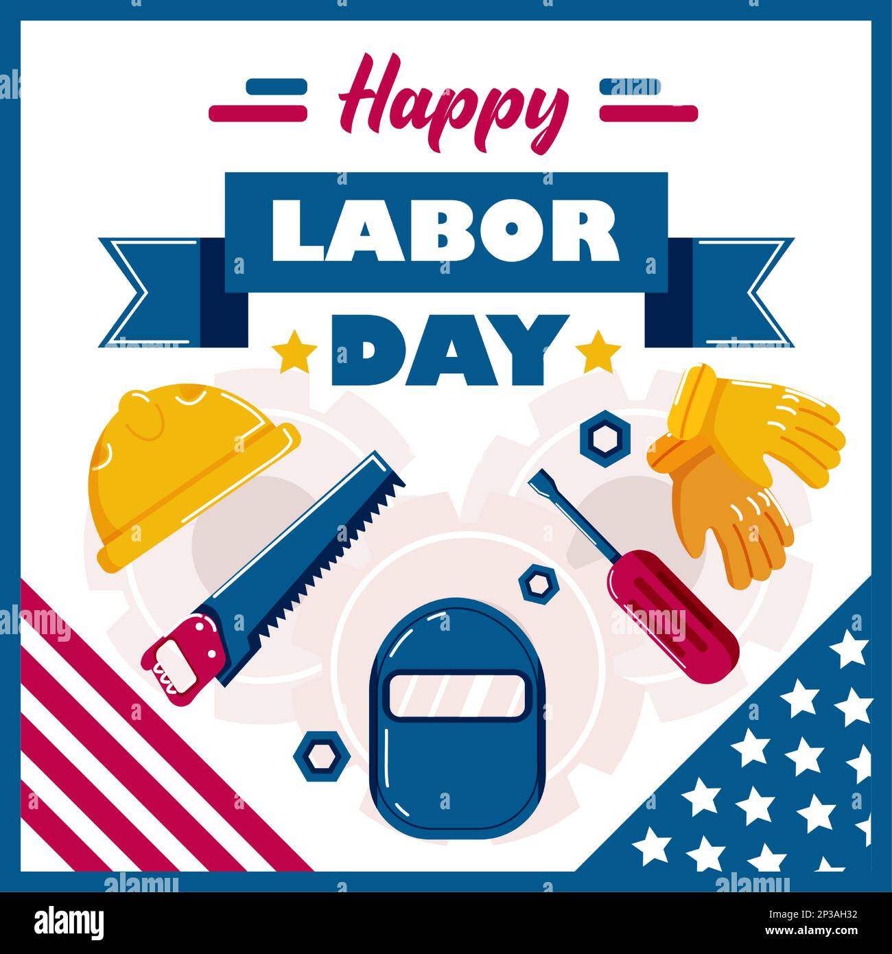 Happy Labor Day Stock Vector Image & Art - Alamy