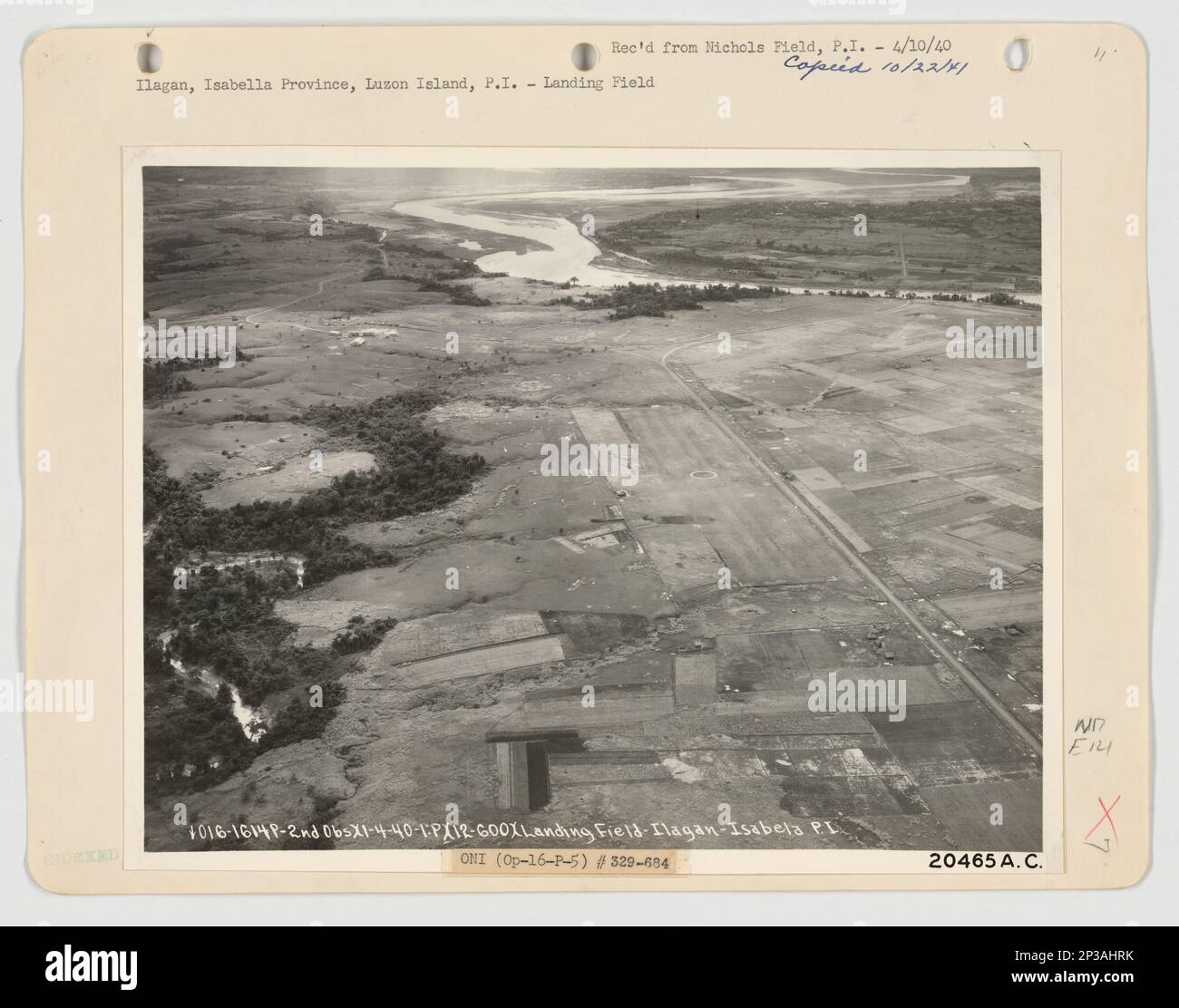 Landing Fields - Philippines - Ilagan, Aerial Photograph Stock Photo ...